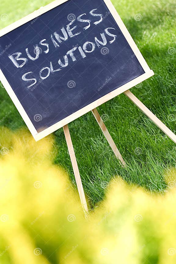 Business solutions stock image. Image of informative, vertical - 813479
