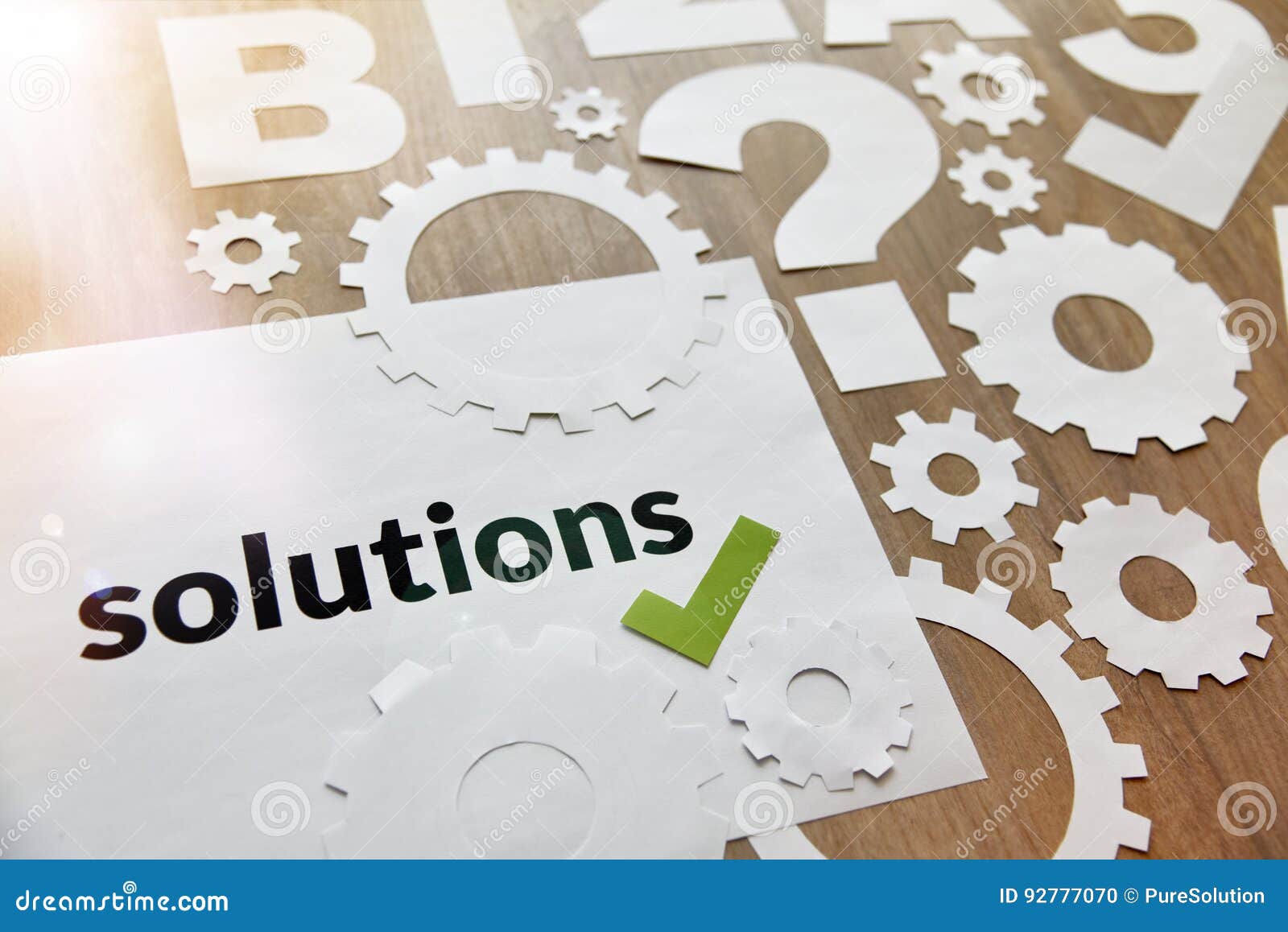 Business solutions concept stock photo. Image of background - 92777070
