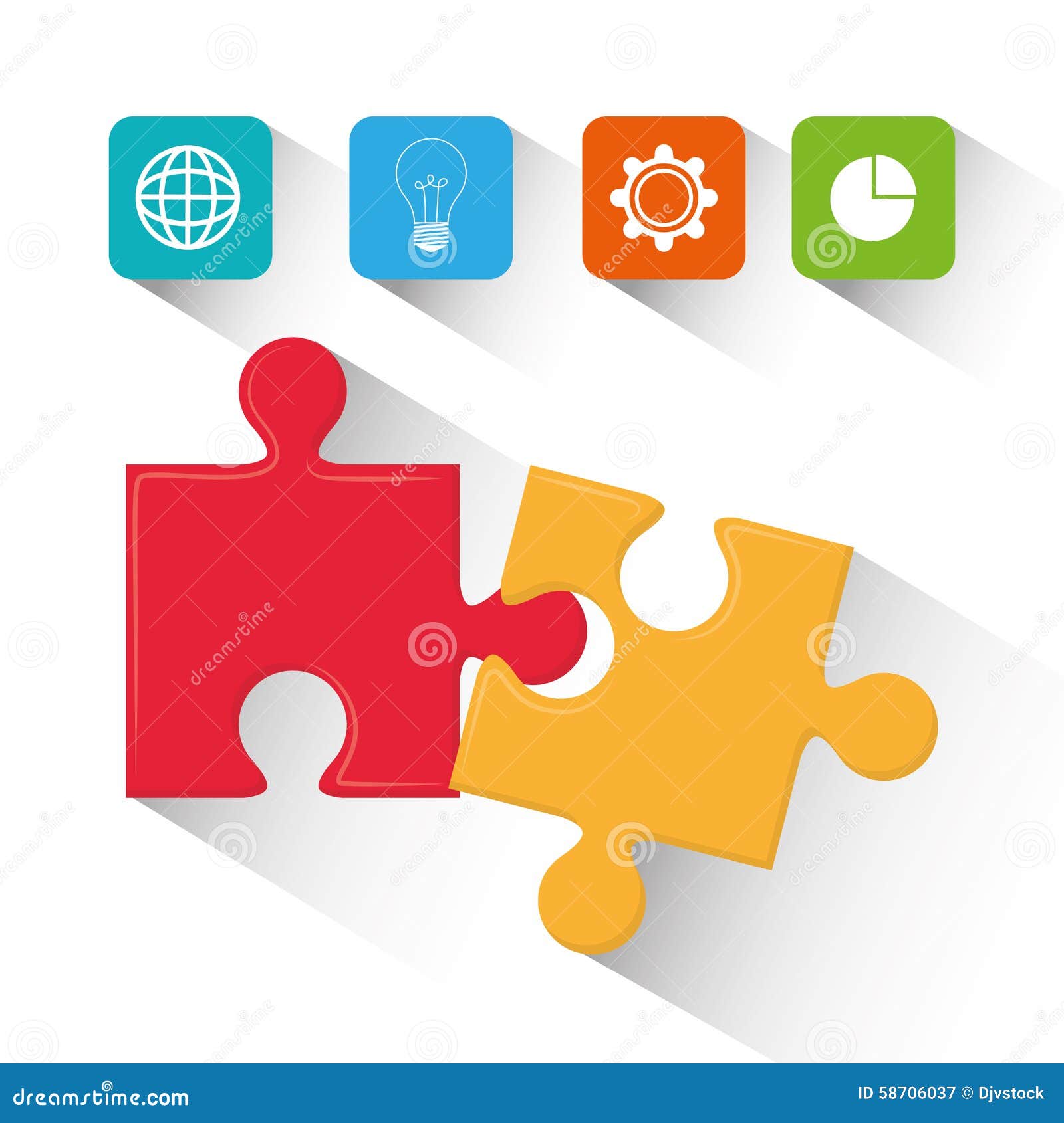 Business solutions design. stock vector. Illustration of assemble ...