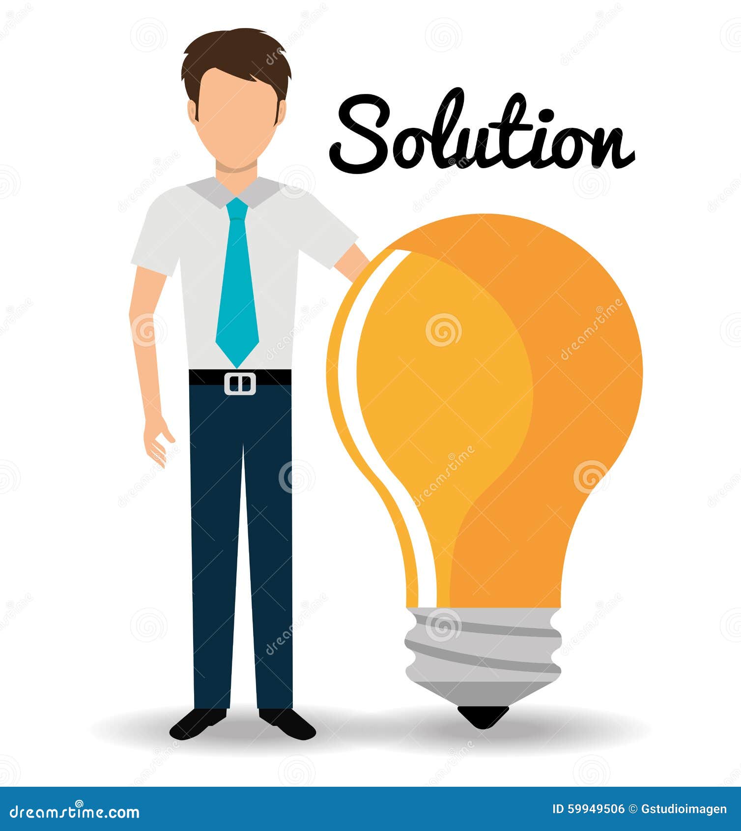 Business solutions stock vector. Illustration of employment - 59949506