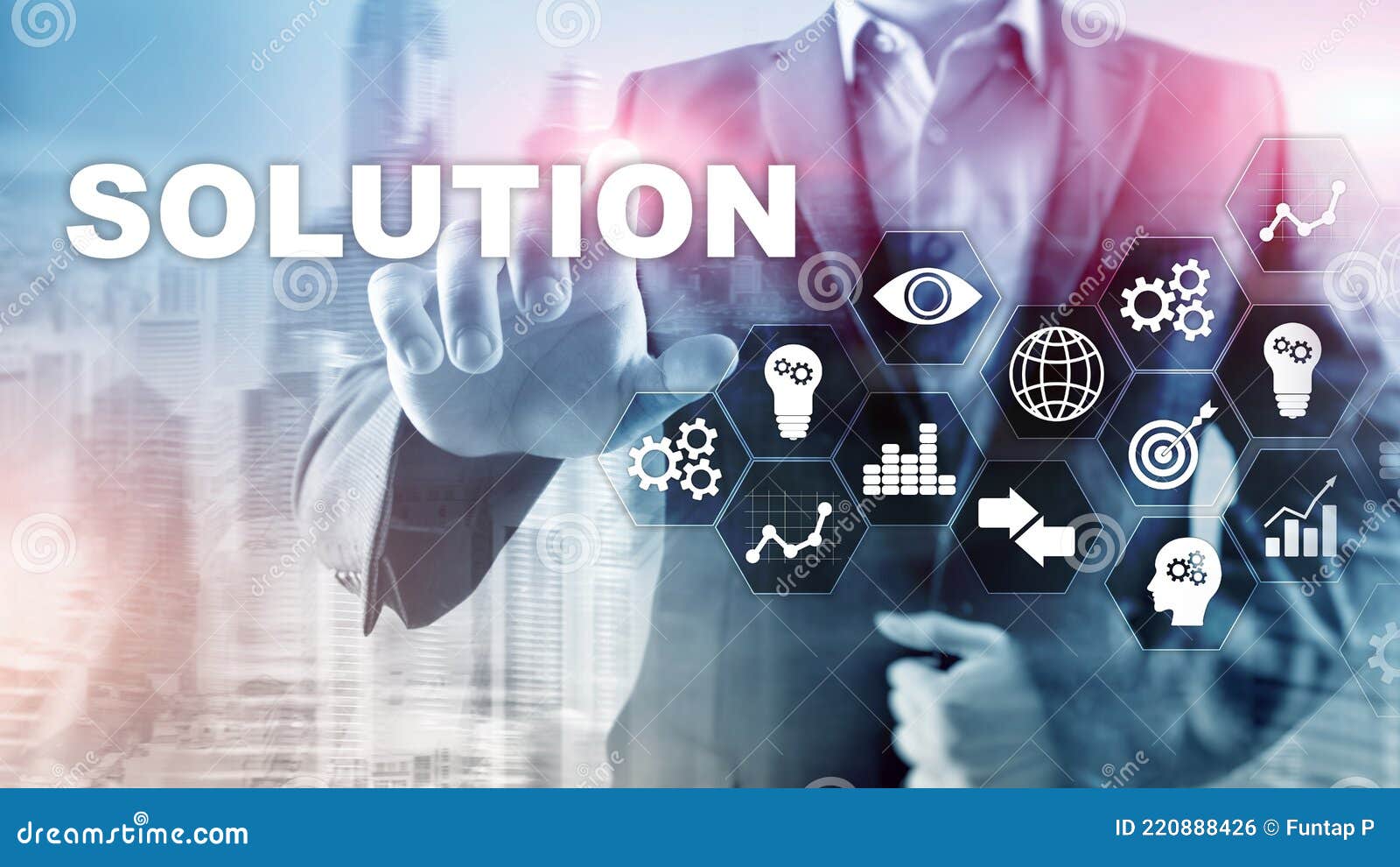 Business Solutions, Success and Strategy Concept. Structuring Virtual ...