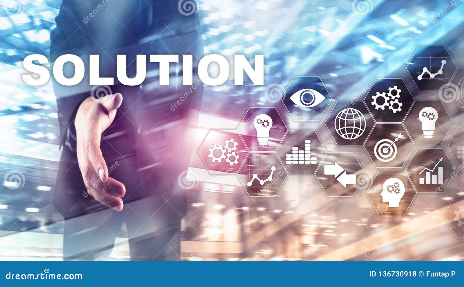 Business Solutions, Success and Strategy Concept. Structuring Virtual ...