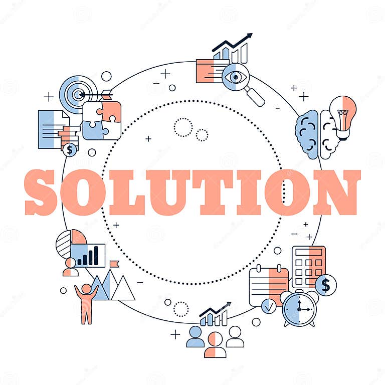 Business Solutions Vector Concept Stock Vector - Illustration of ...
