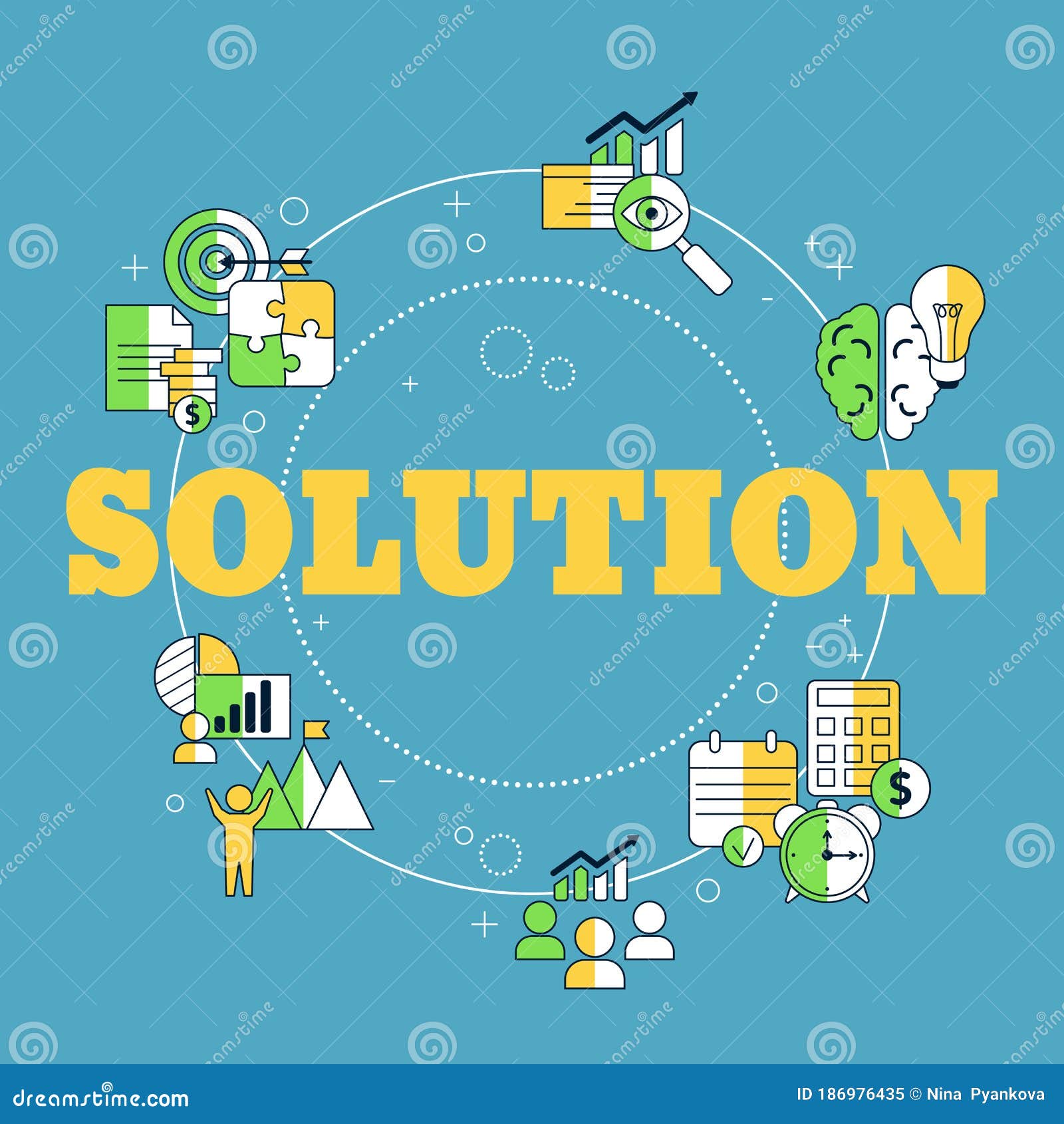Business Solutions Vector Concept Stock Vector - Illustration of ...
