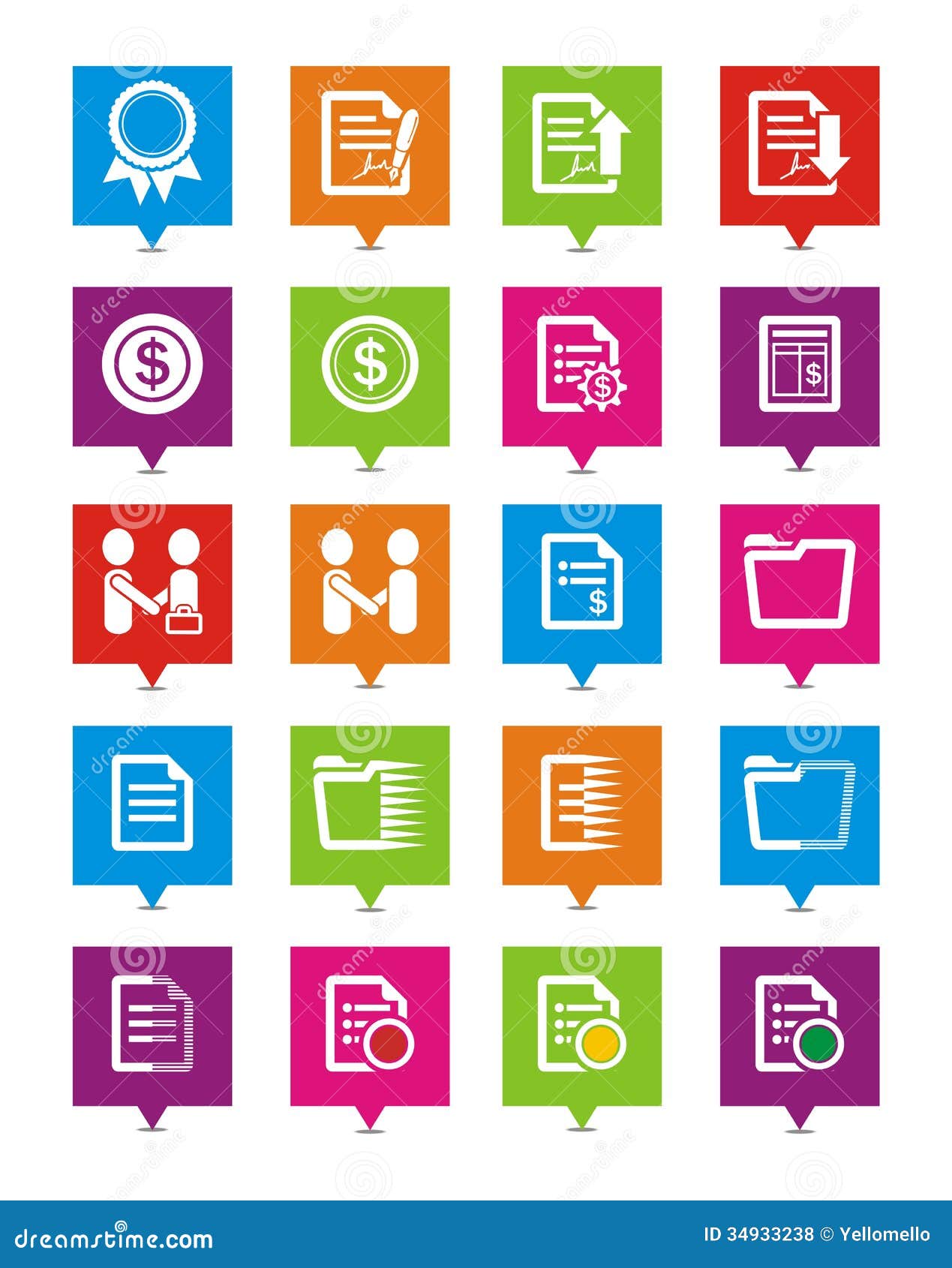 Business square pointers stock illustration. Illustration of ...