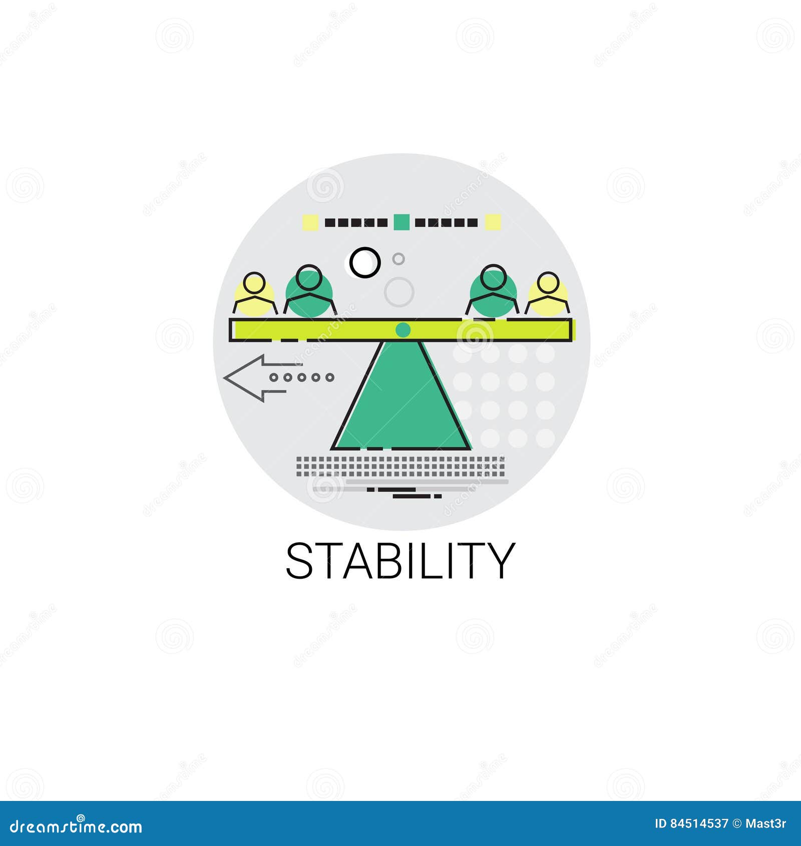 Business Stability Success Balance Icon Stock Vector - Illustration of ...