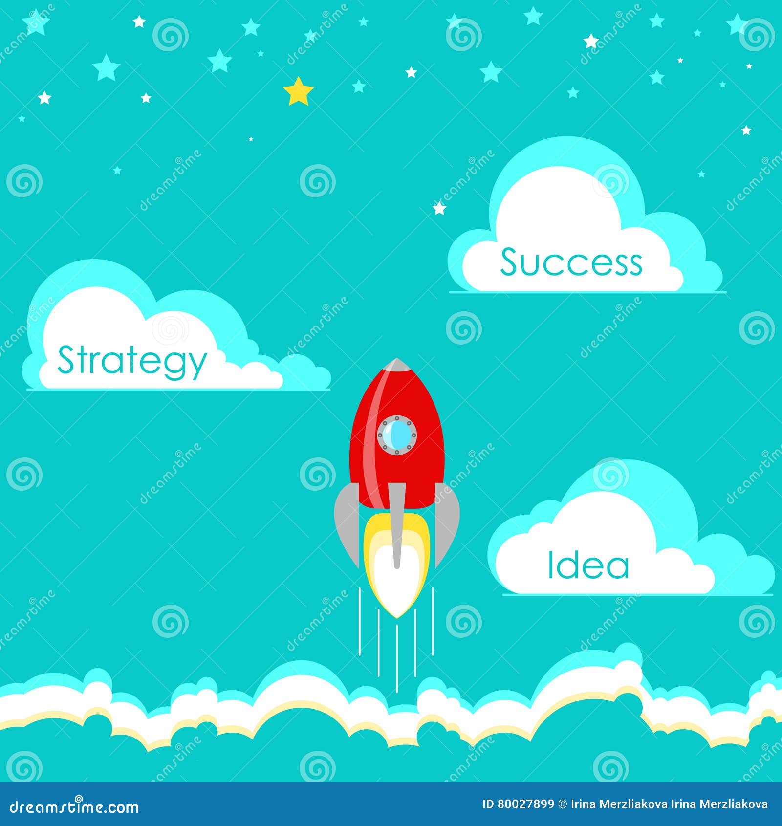 Business Start Up Stages Idea Strategy and Success Vector Stock Vector ...