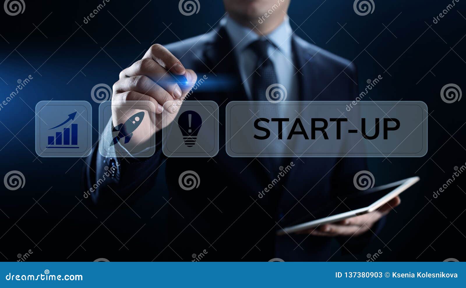 Business Start Up Venture Investment Business and Development Concept ...