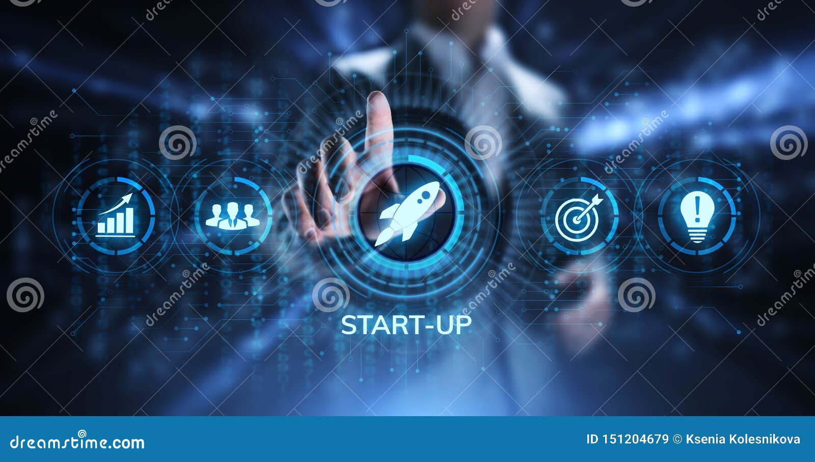 Business Start Up Venture Investment Business and Development Concept ...