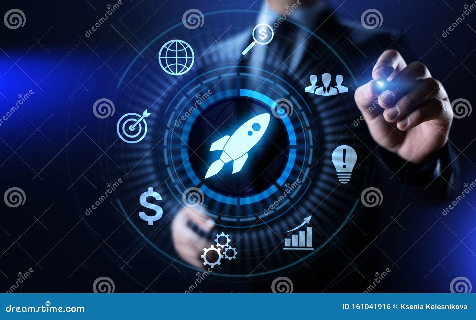 Business Start Up Venture Investment Business and Development Concept ...