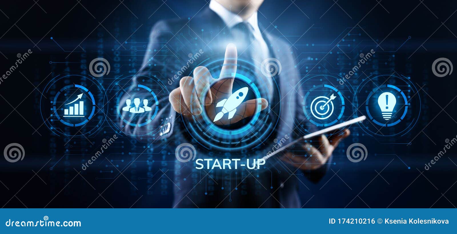 Business Start Up Venture Investment Business and Development Concept ...