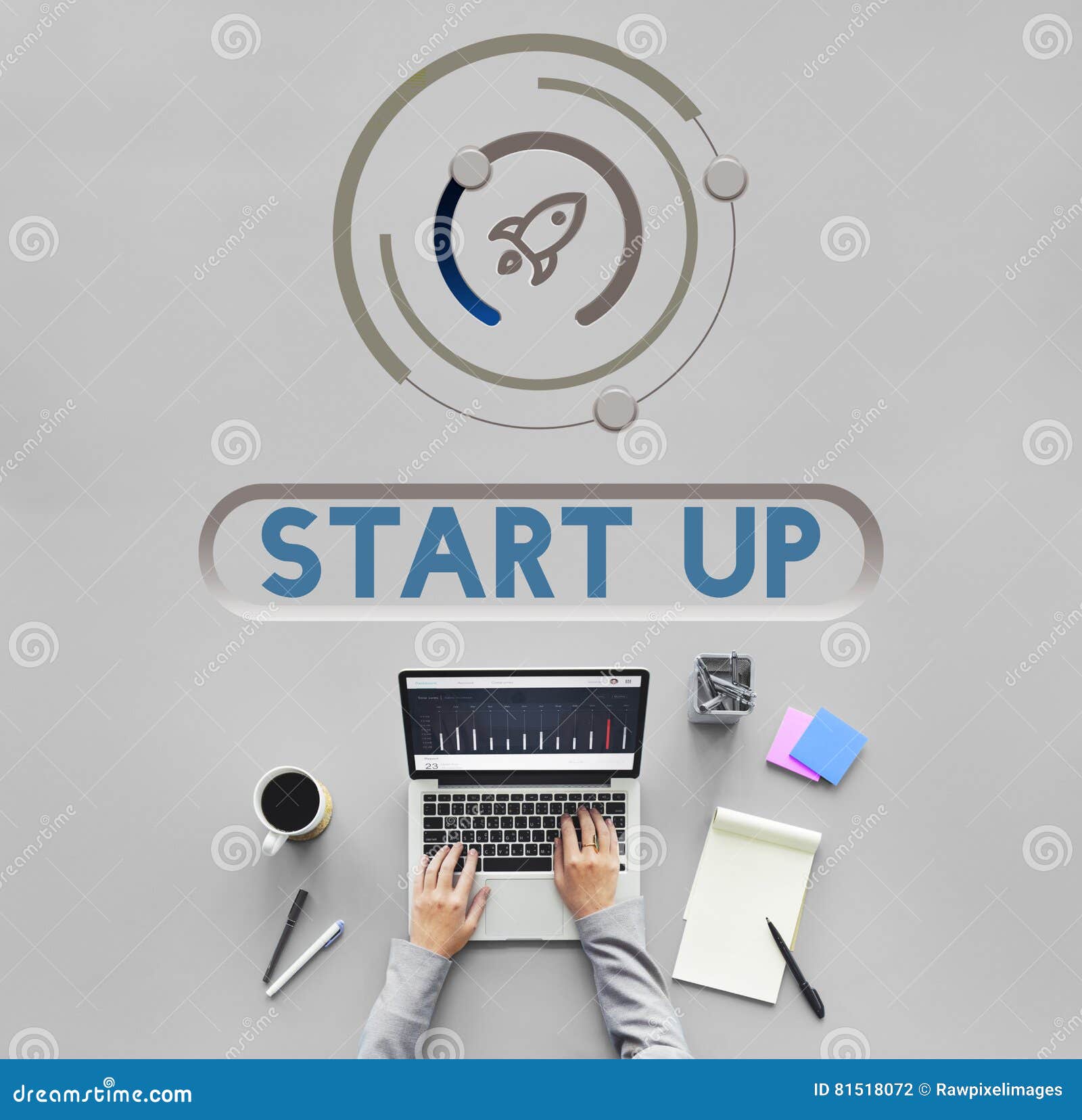 Business Startup Launch Strategy Vision Concept Stock Photo - Image of ...