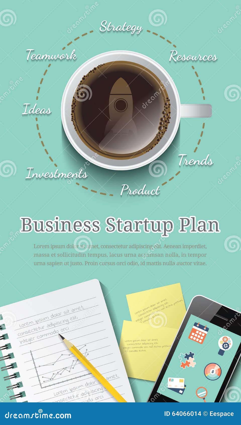 Business Startup Plan Concept Stock Vector - Illustration of company ...