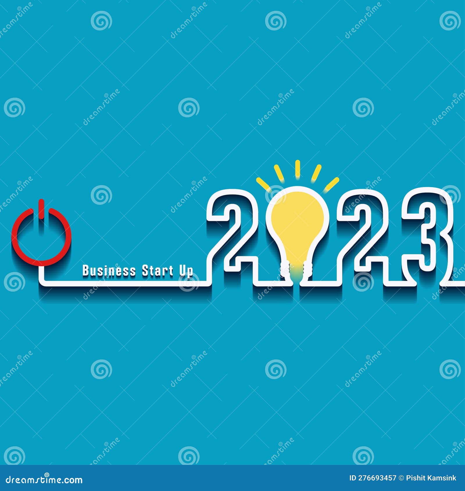 Business Startup Symbol, Startup Business 2023 with Creative Light Bulb ...