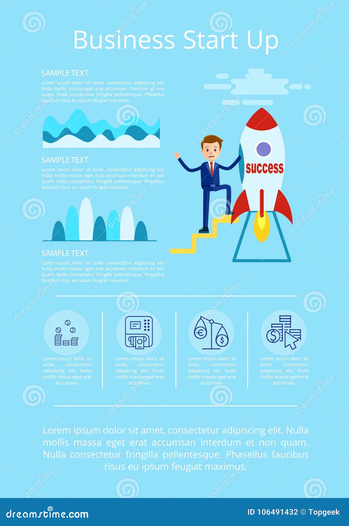 Business Startup Visualization Vector Illustration Stock Vector ...