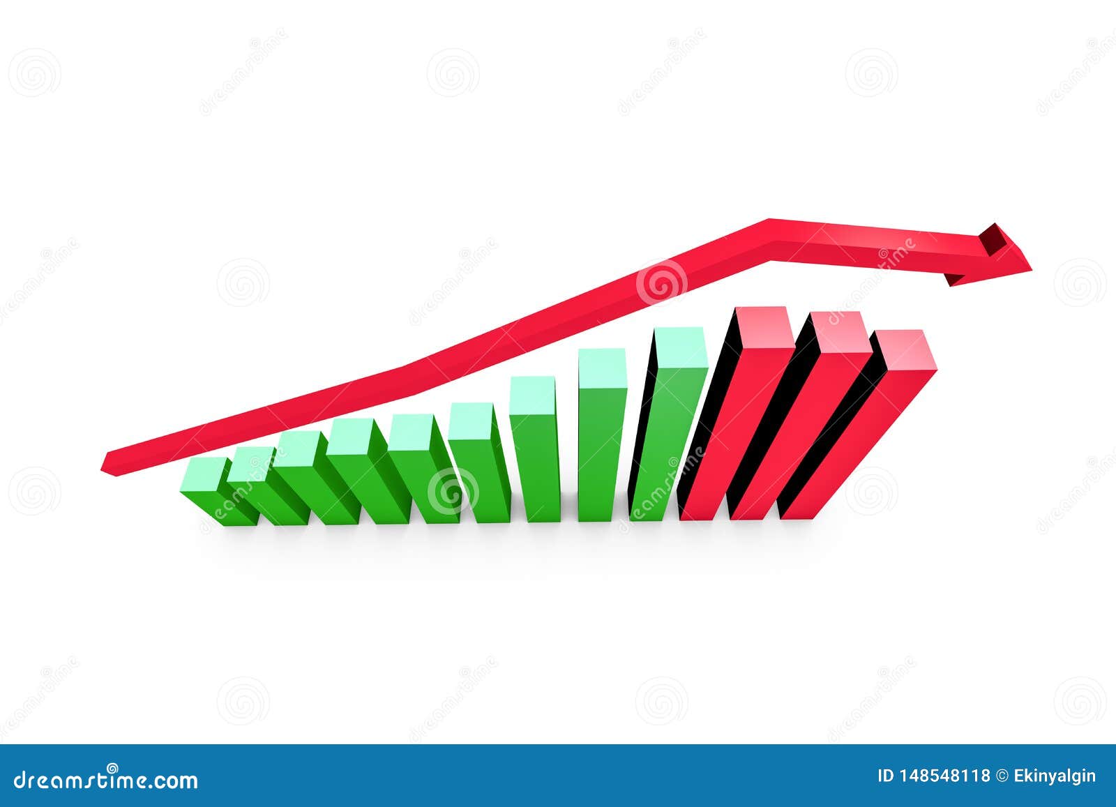 Business Statistic Fail of Graph Chart Stock Illustration ...
