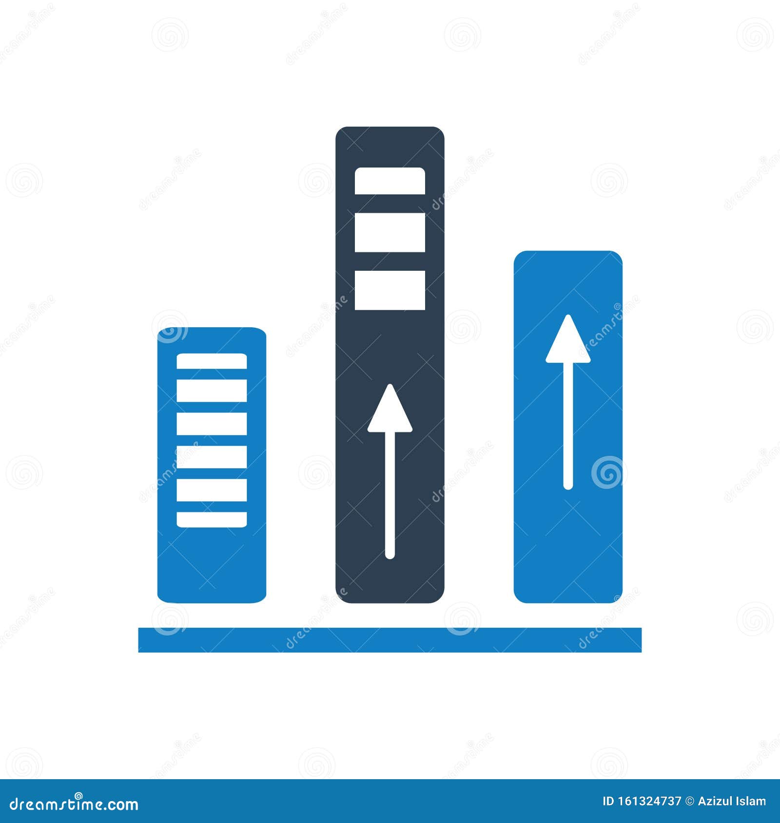 Business Statistic Icon stock vector. Illustration of diagram - 161324737
