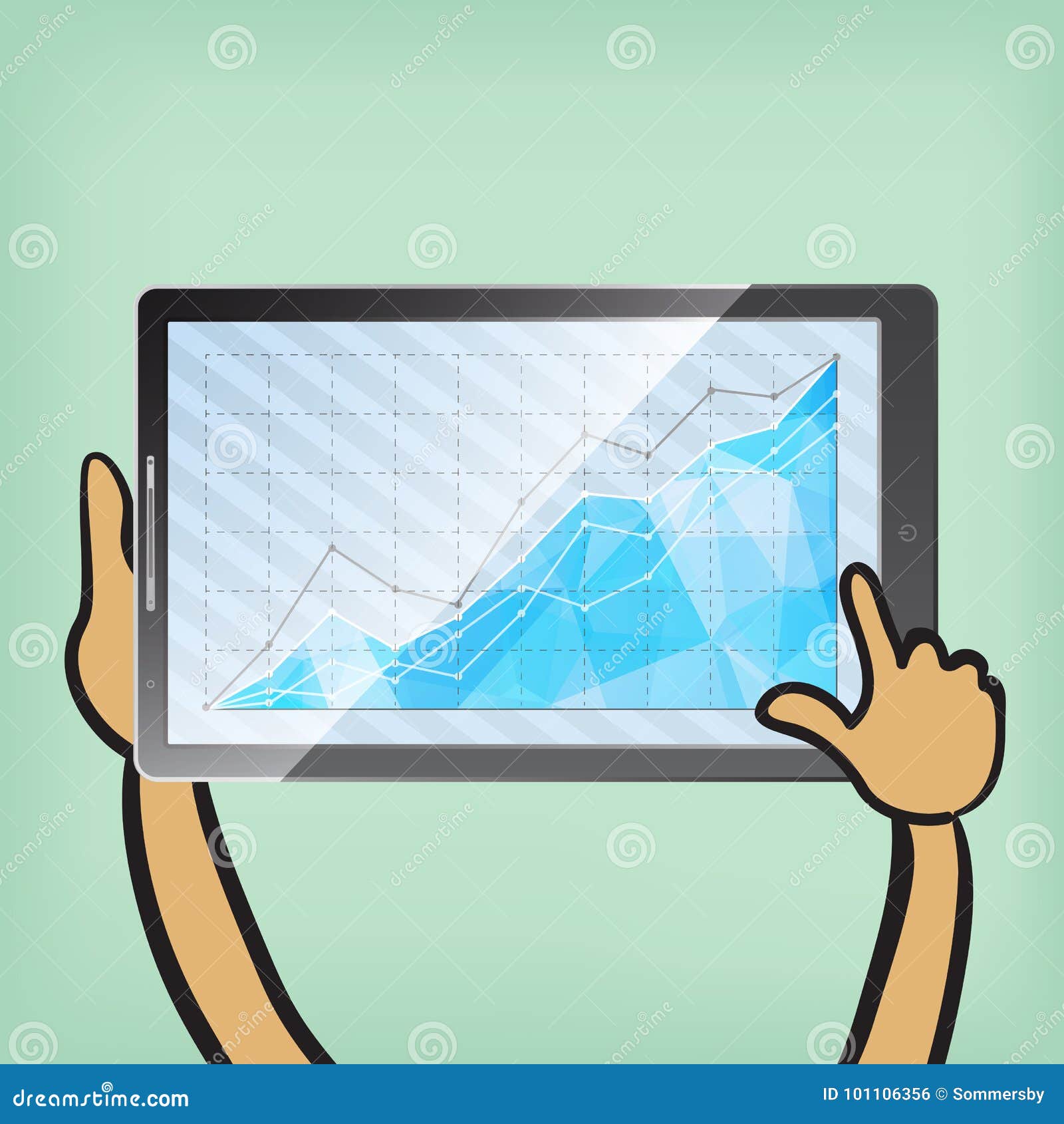 Business Statistics Chart Showing Different Growing Graphs on Th Stock ...