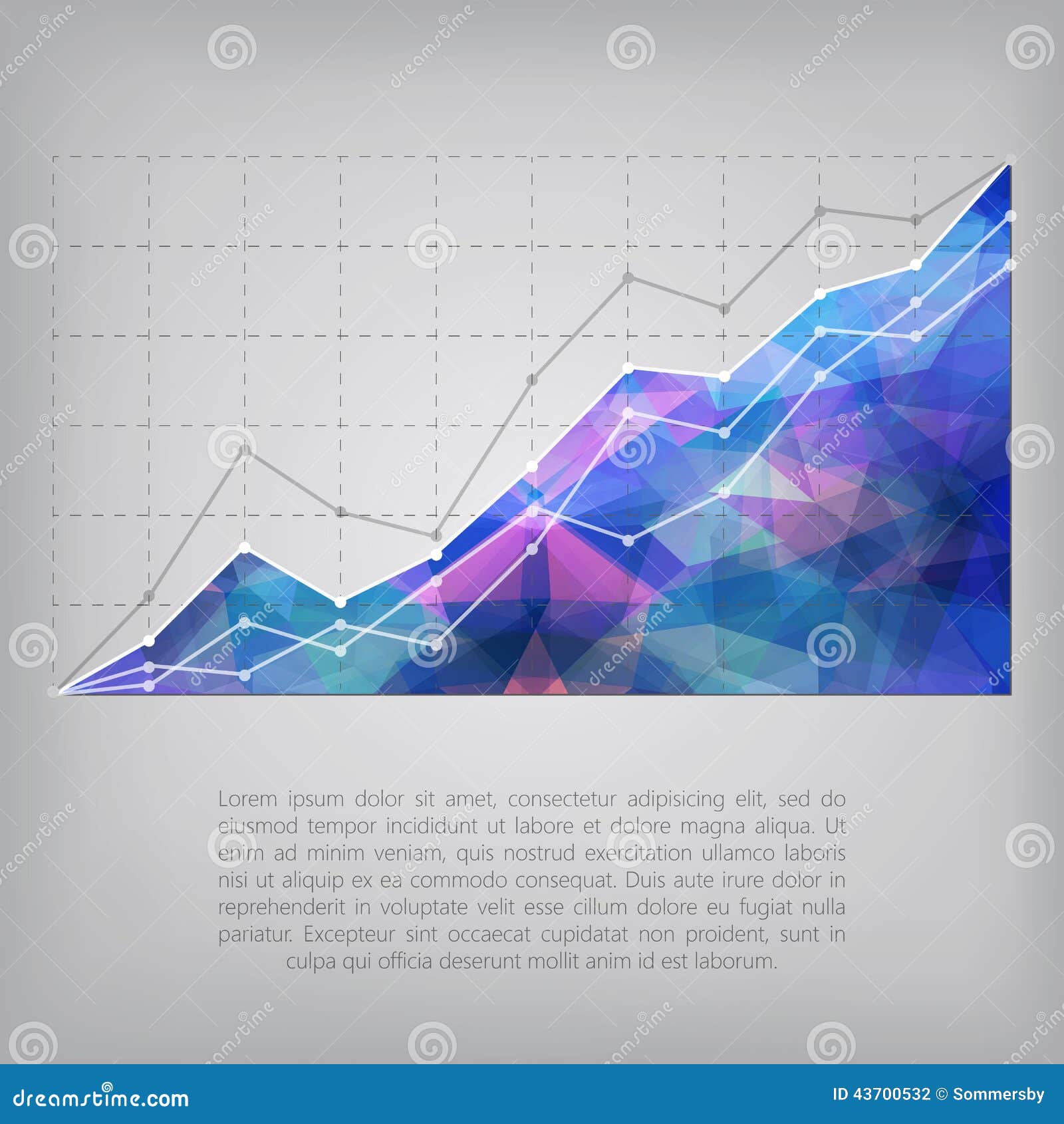 Business Statistics Chart Showing Various Graphs Stock Vector