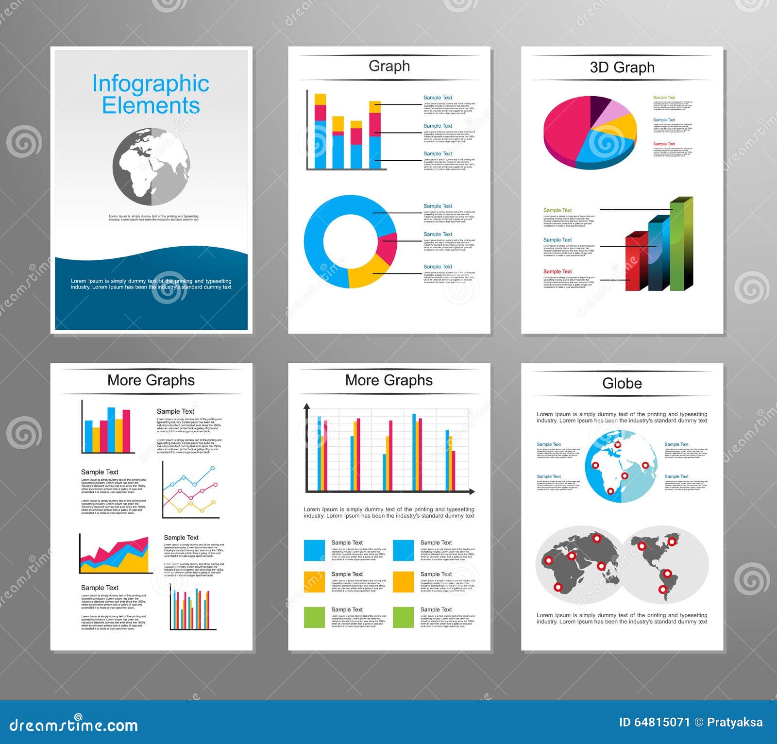 Business Statistics Infographic Elements. Stock Vector - Illustration ...