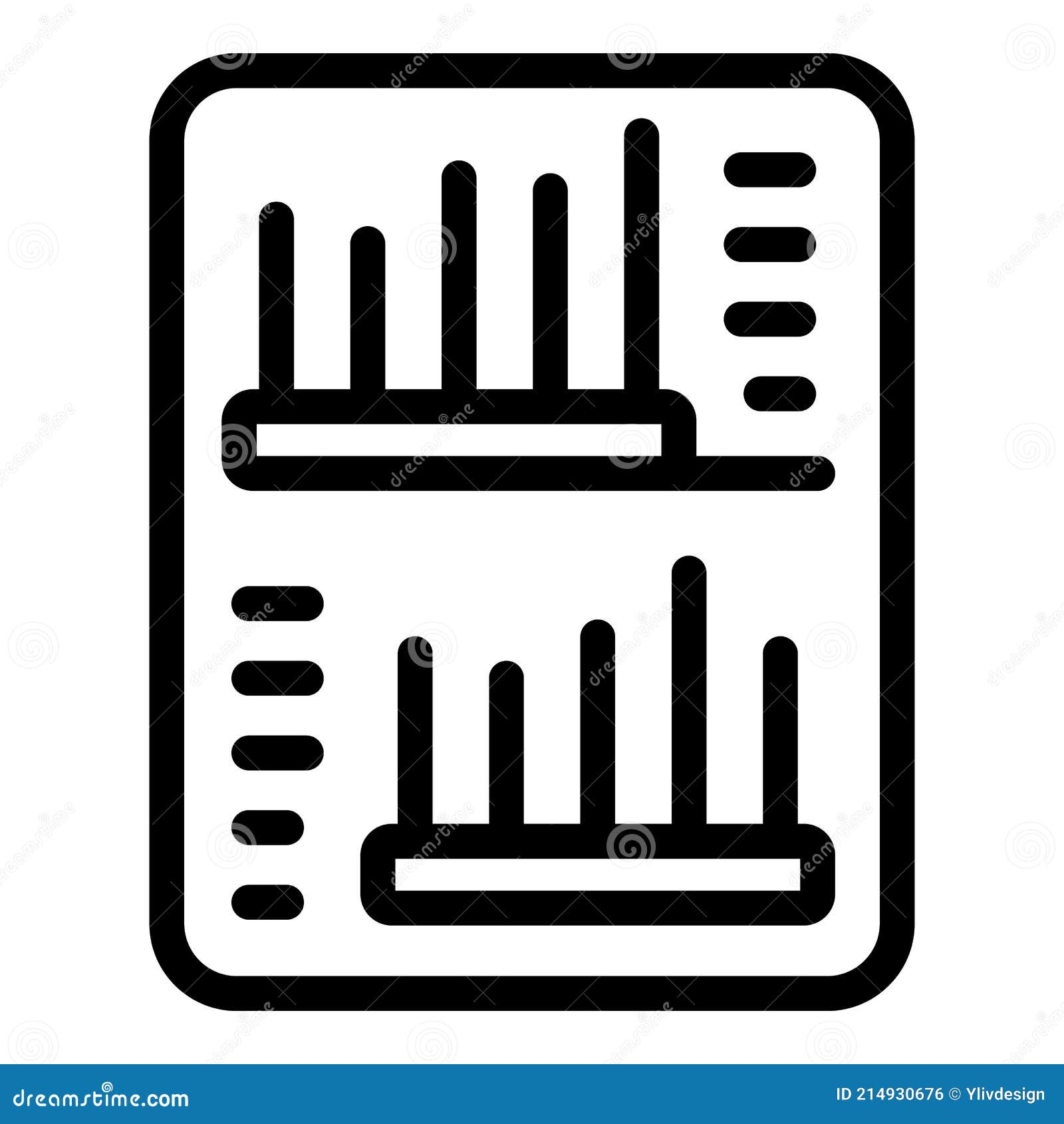 Business Status Chart Icon, Outline Style Stock Vector - Illustration ...