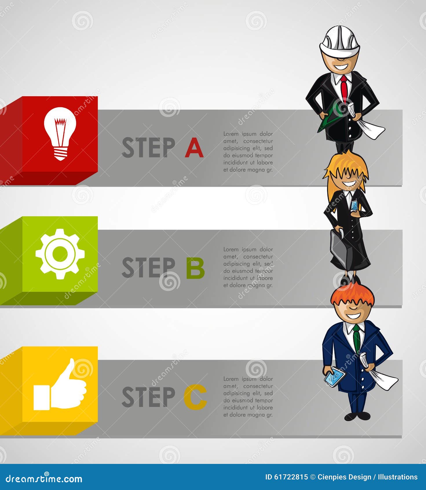 Business Steps Concept Infographic Work Plan Stock Vector ...