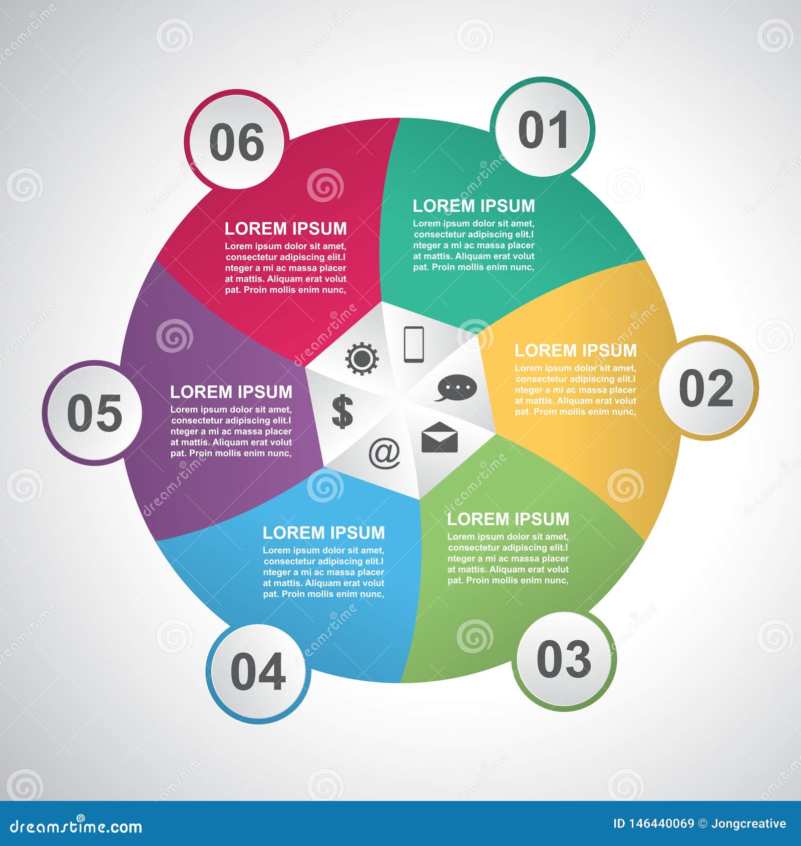 Business Steps Modern Shutter Cycle Chart Infographic Template Stock ...