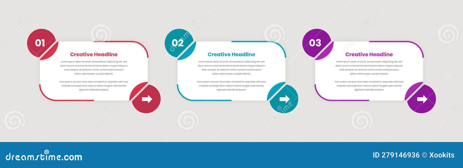 Business Steps Visualization Infographic Layout for Text Presentation ...