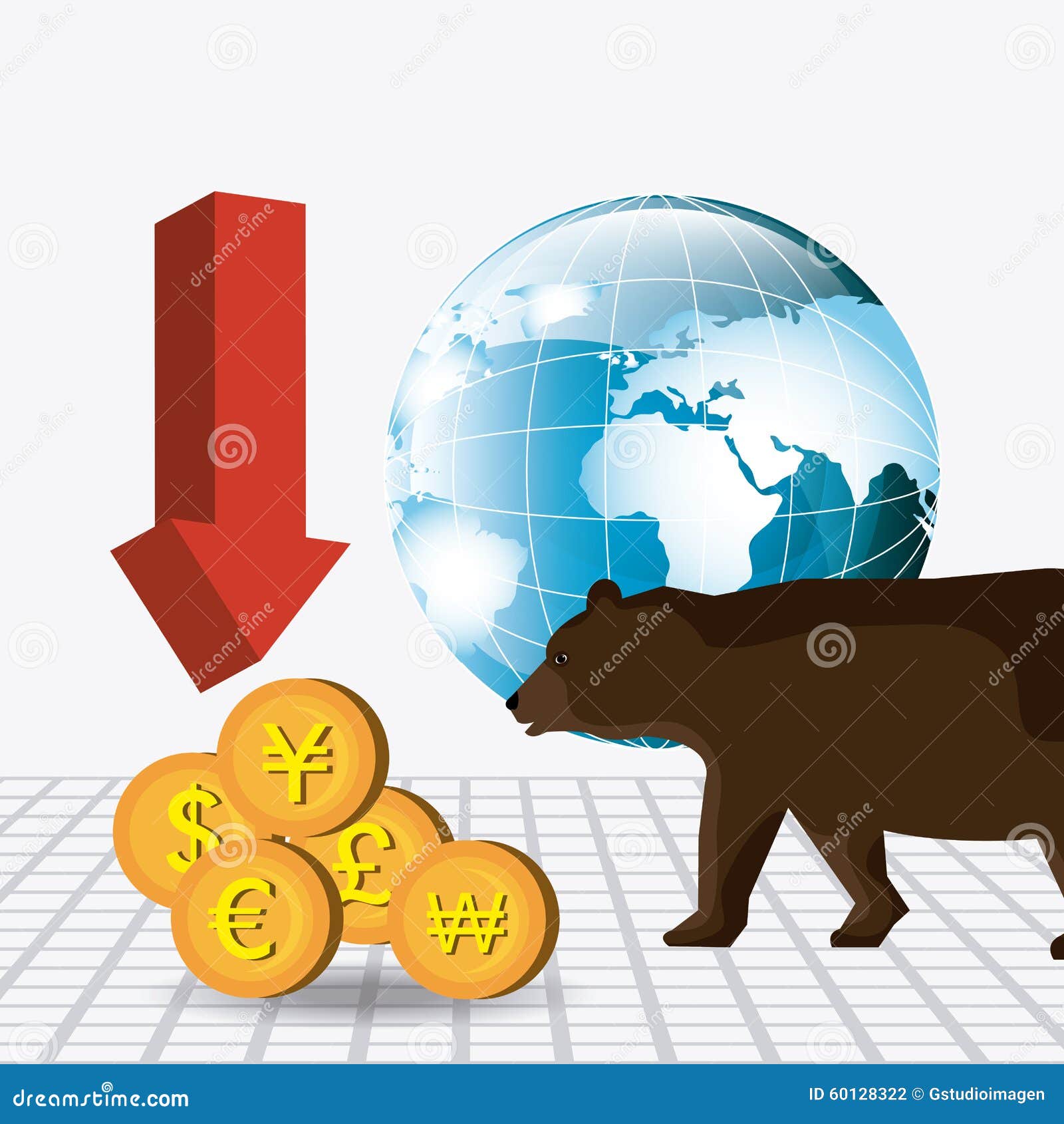 Business stock exchange stock vector. Illustration of bank - 60128322