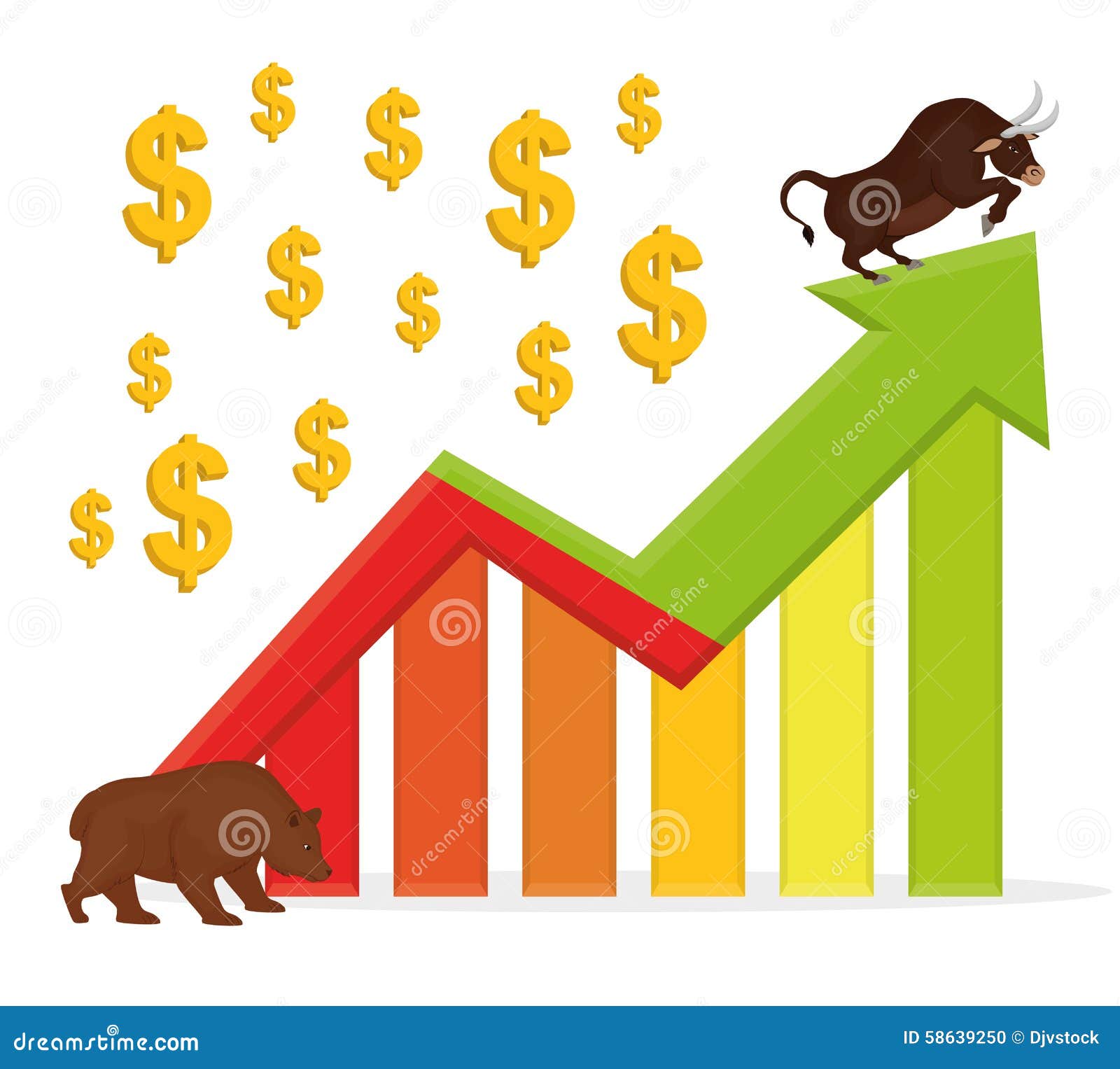 Business stock exchange. stock vector. Illustration of data - 58639250