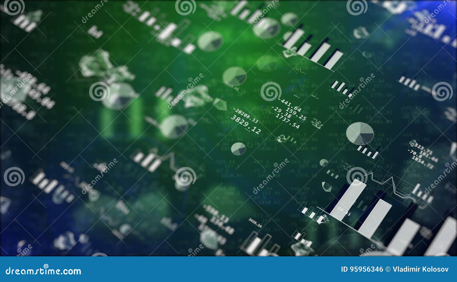 Business Stock Value Charts Graph Background. Stock Illustration ...