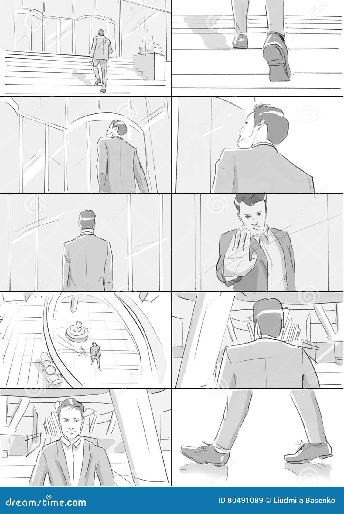 Business storyboards stock illustration. Illustration of building ...