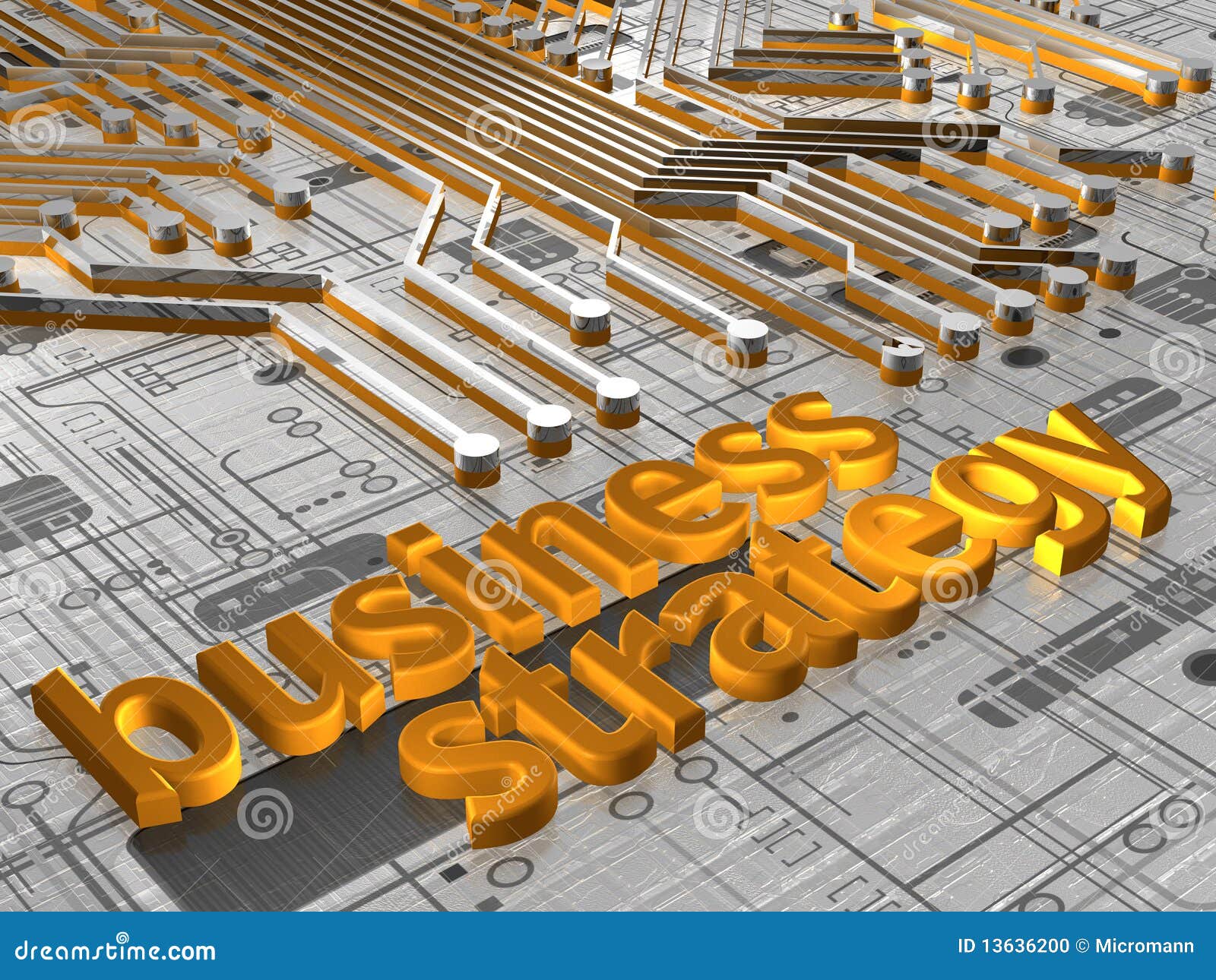 Business Strategy - 3D stock illustration. Illustration of strategic ...