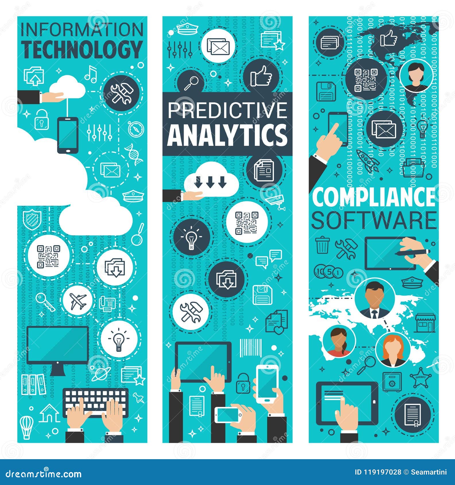 Business Strategy and Analysis Banner Design Stock Vector ...