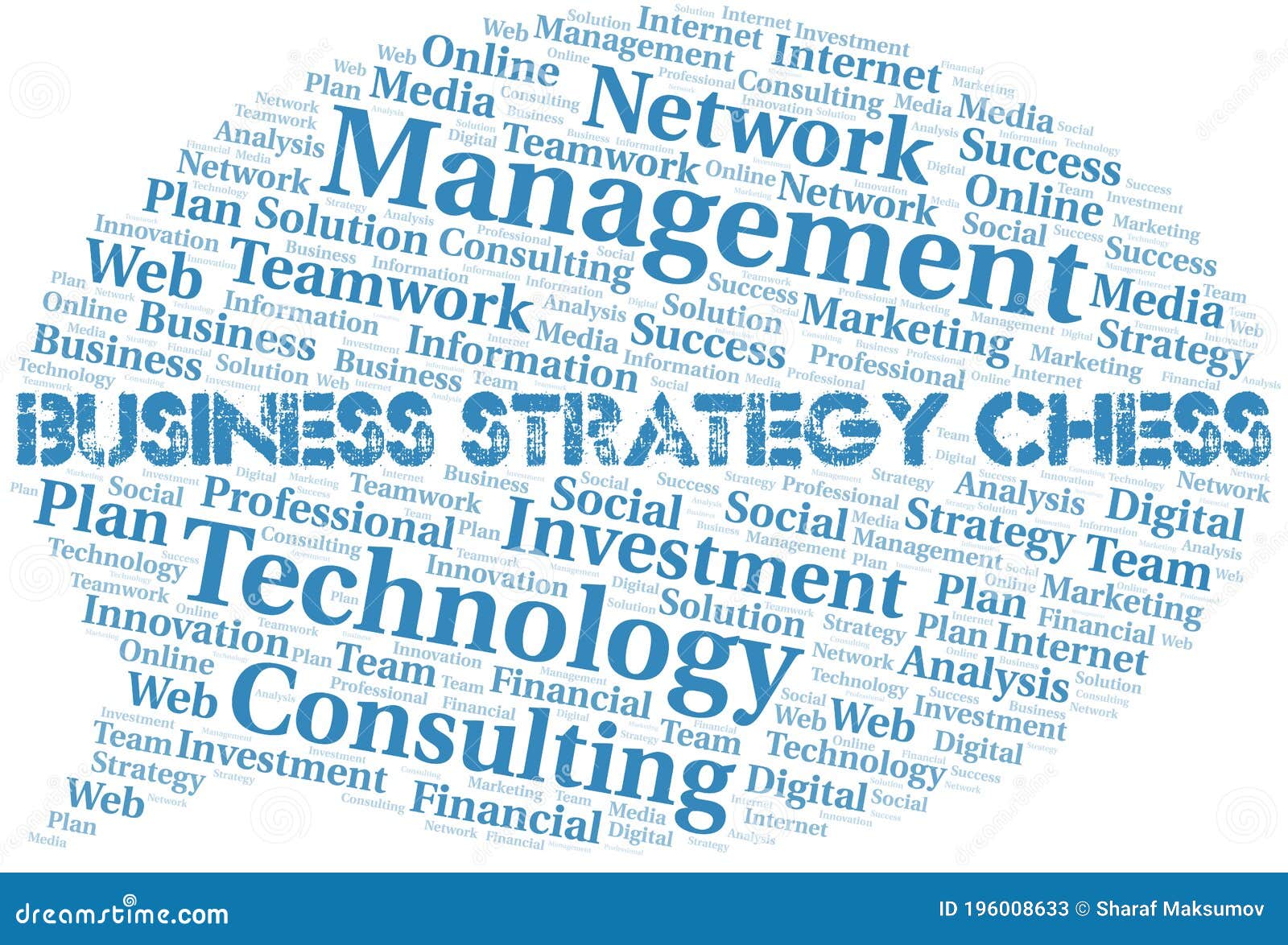 Chess Word With Chess Pieces Vector Illustration | CartoonDealer.com ...