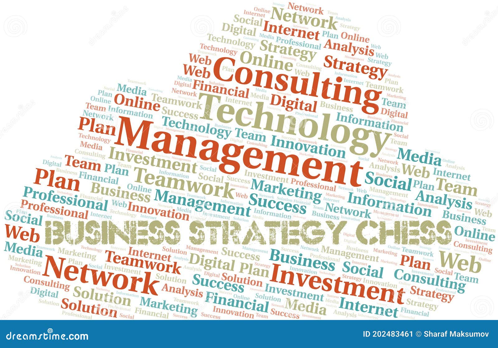 Chess Word With Chess Pieces Vector Illustration | CartoonDealer.com ...