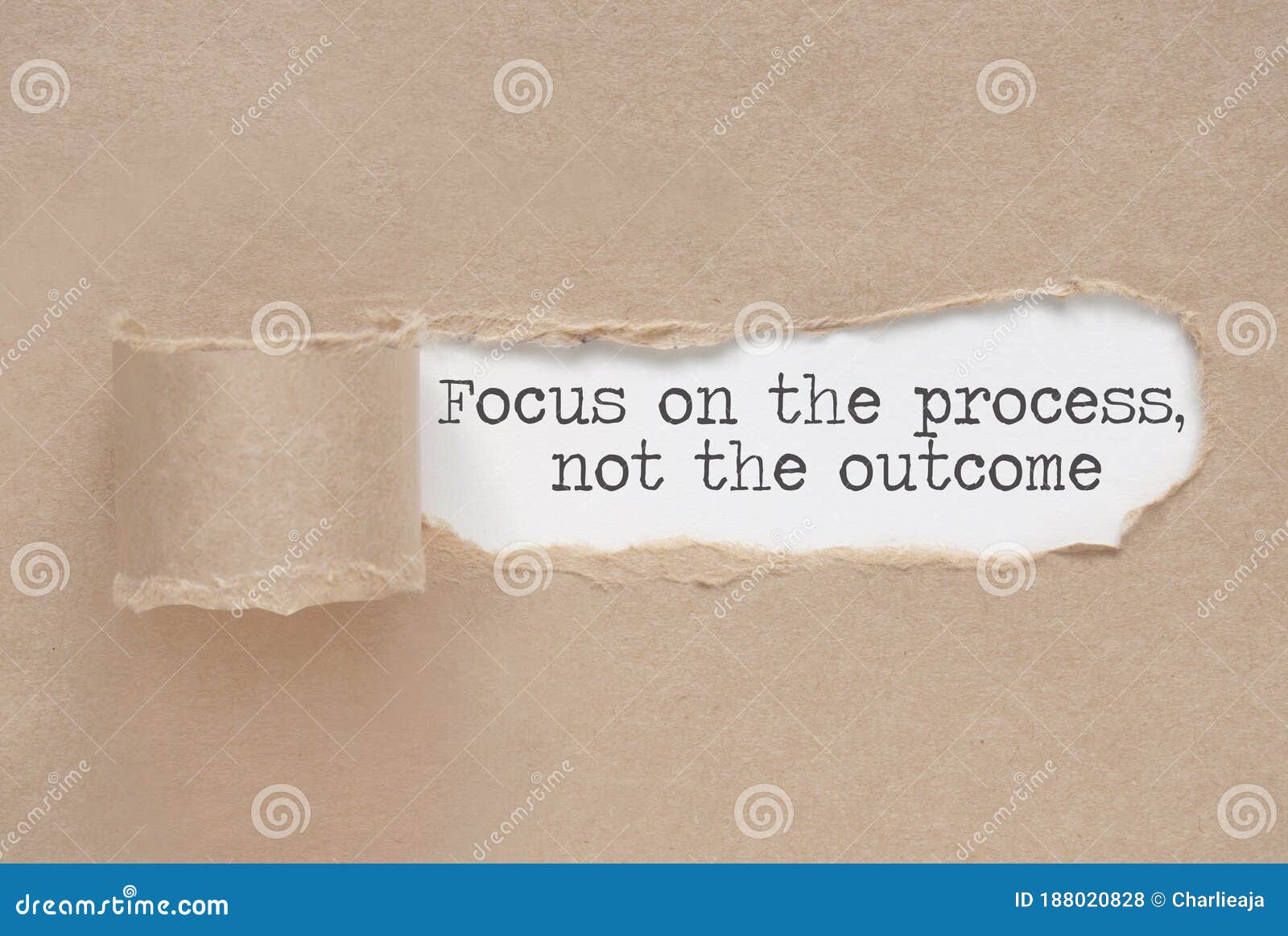 Business Strategy, Focus on the Process Not the Outcome Stock Photo ...