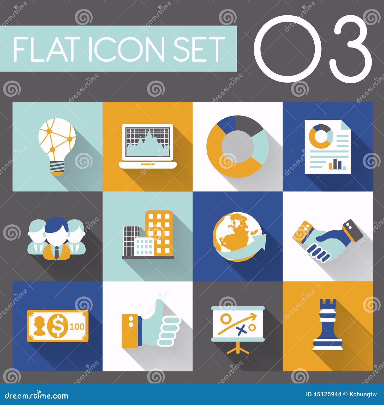 Strategy Icon Set With Various Symbols For Strategic Topics Like ...