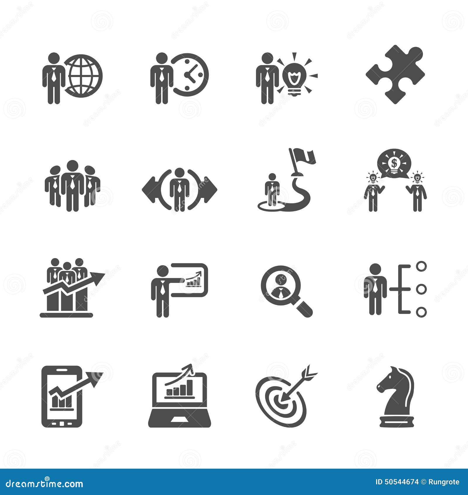 Business and Strategy Icon Set 3, Vector Eps10 Stock Vector ...
