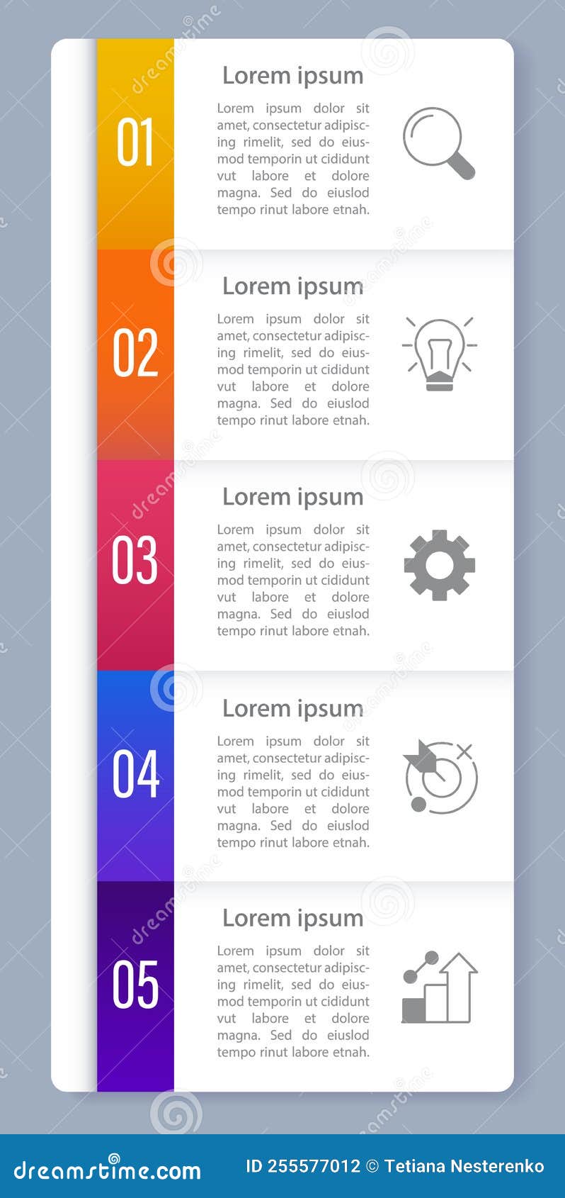 Business Strategy Infographic Chart Design Template Stock Vector ...