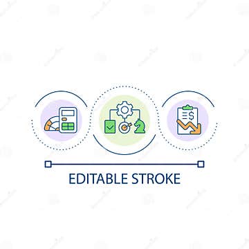 Business Strategy Issue Loop Concept Icon Stock Vector - Illustration ...