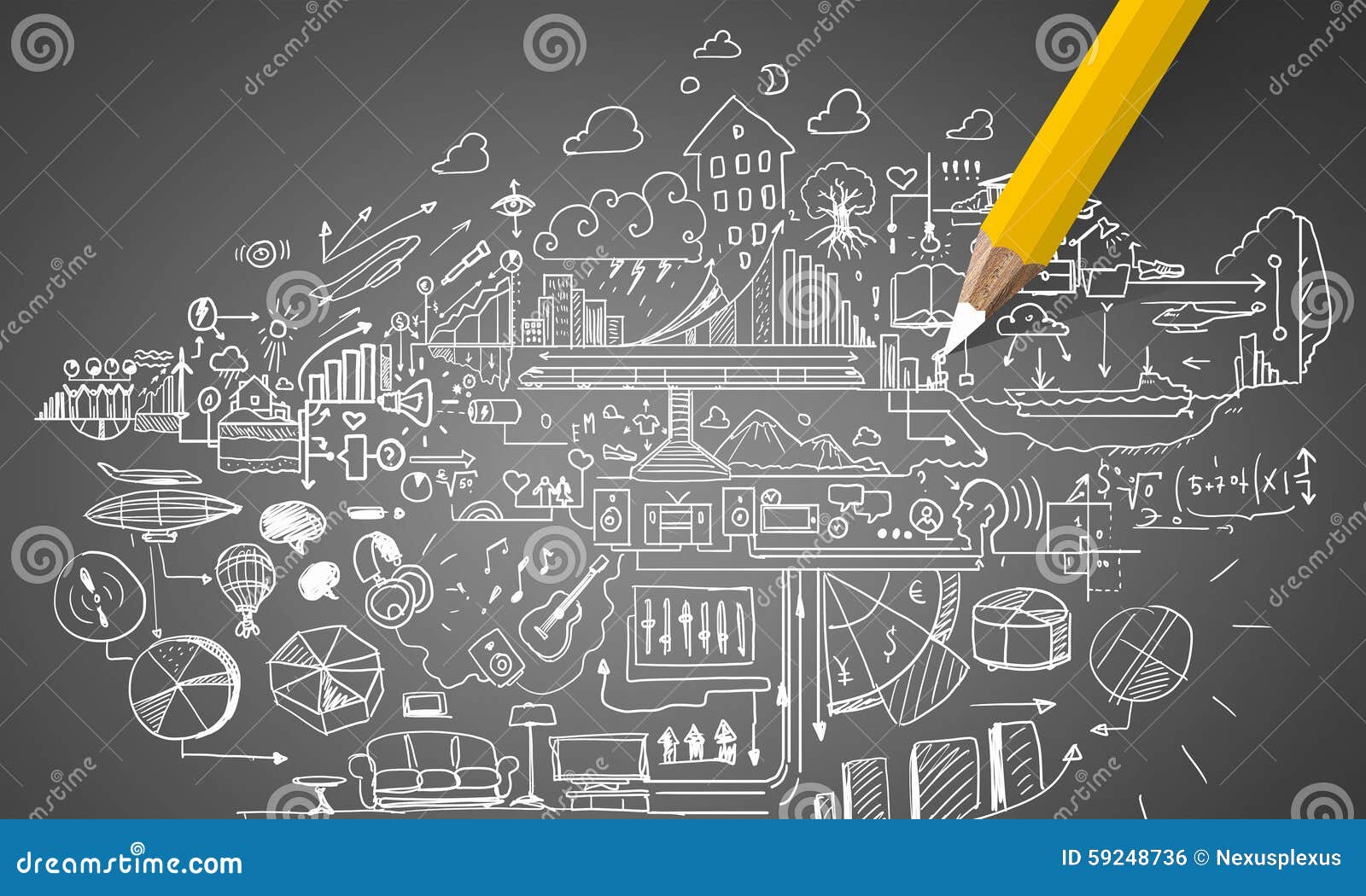 Business strategy stock illustration. Illustration of drawn - 59248736