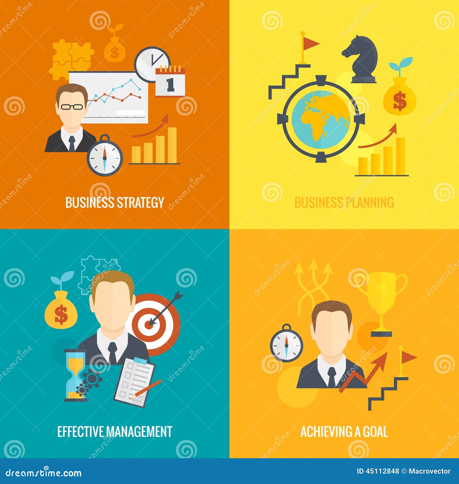 Business Strategy Planning Icon Flat Stock Vector - Illustration of ... Business Strategy Planning Icon Flat Stock Vector - Illustration of ...