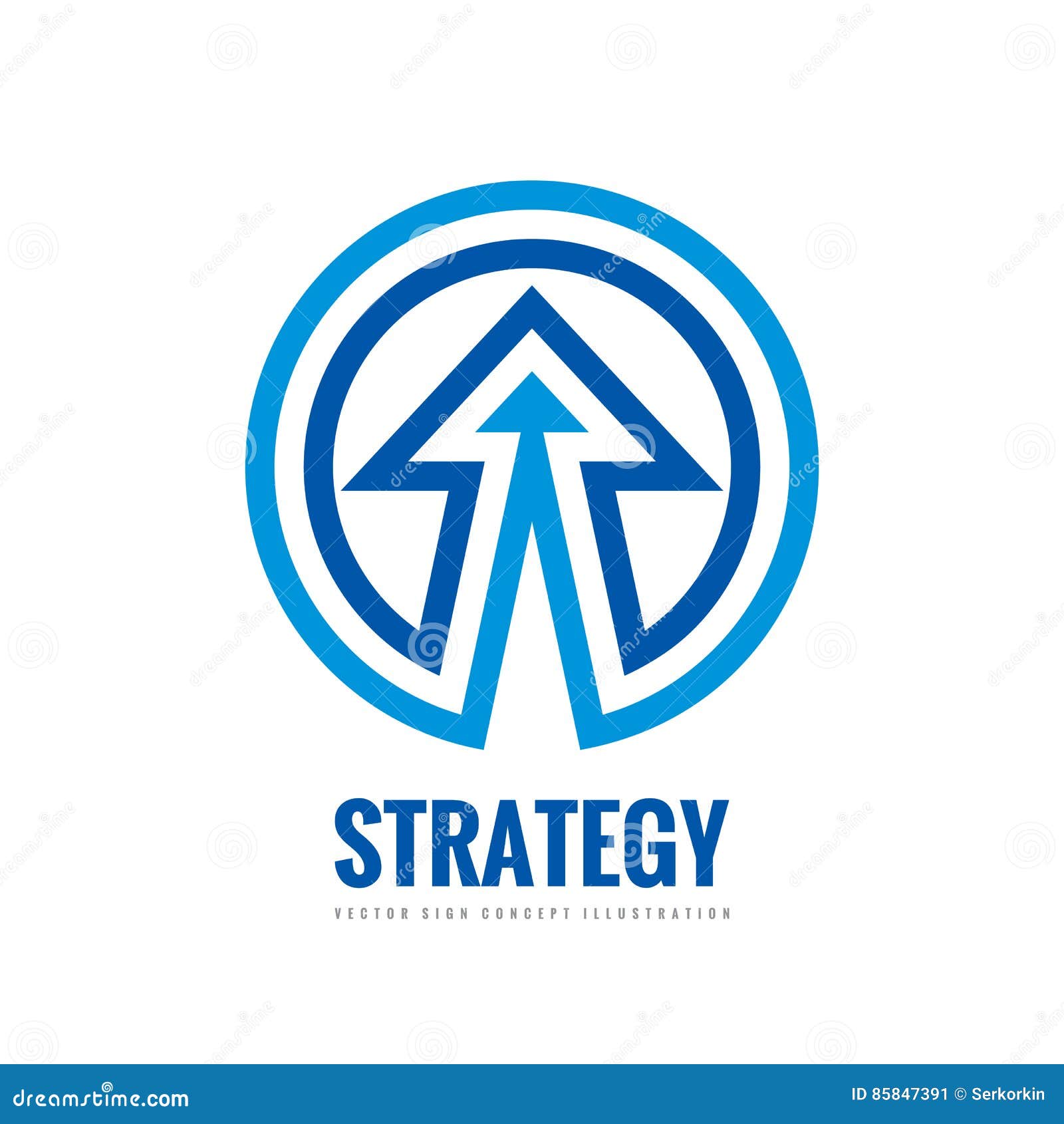 Business Strategy - Vector Logo Template Concept Illustration ...