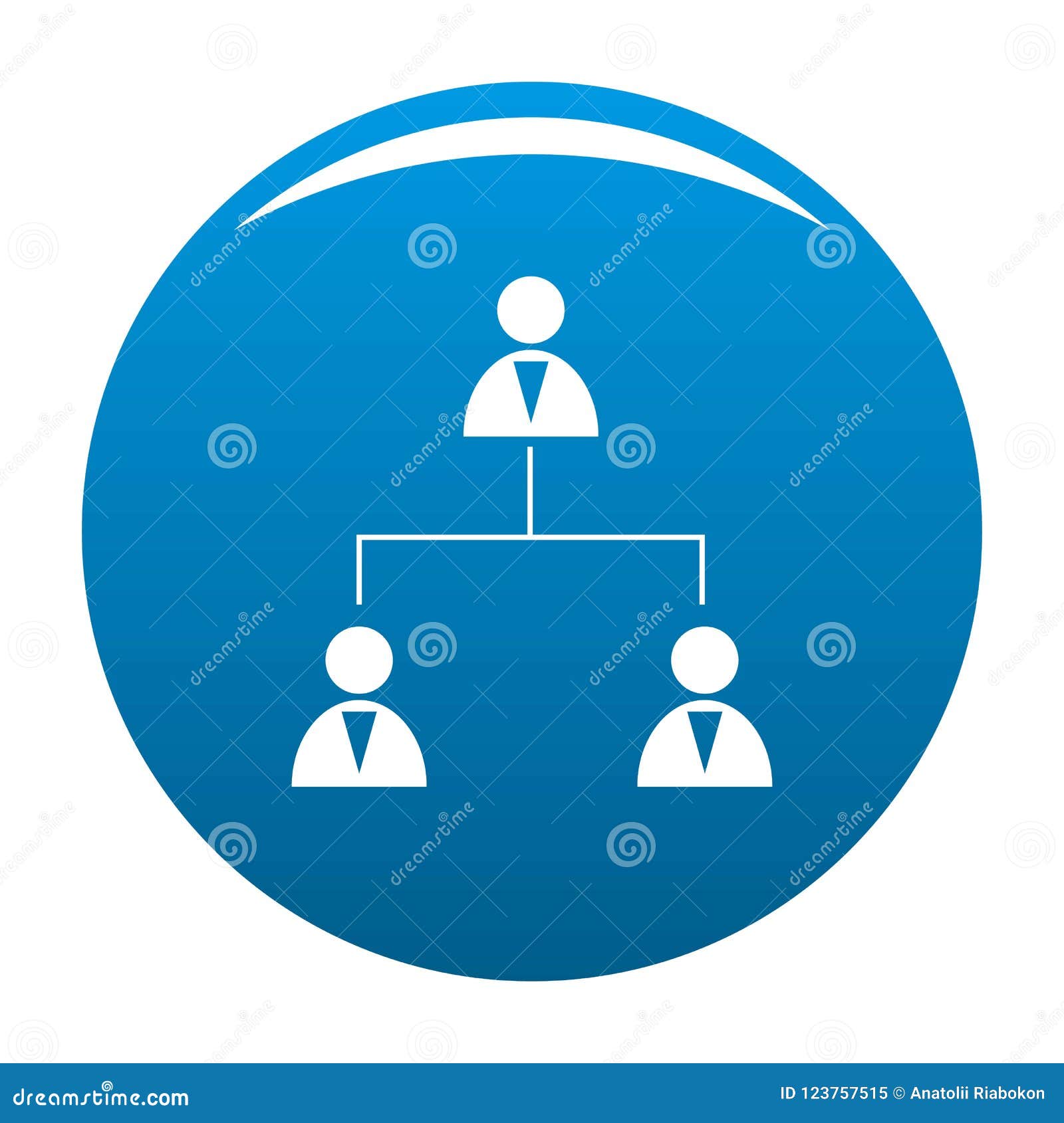 Business Structure Icon Blue Stock Illustration - Illustration of logo ...