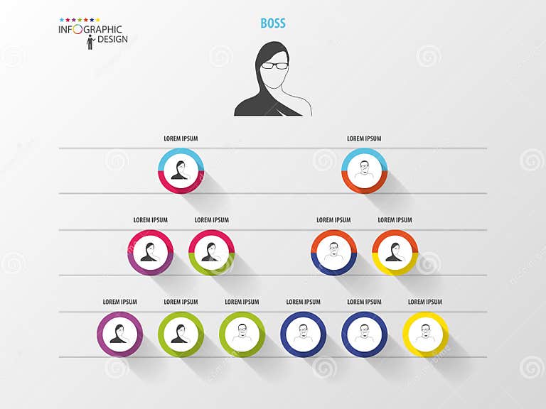 Business Structure. Organisation Chart. Infographic Design Stock Vector ...