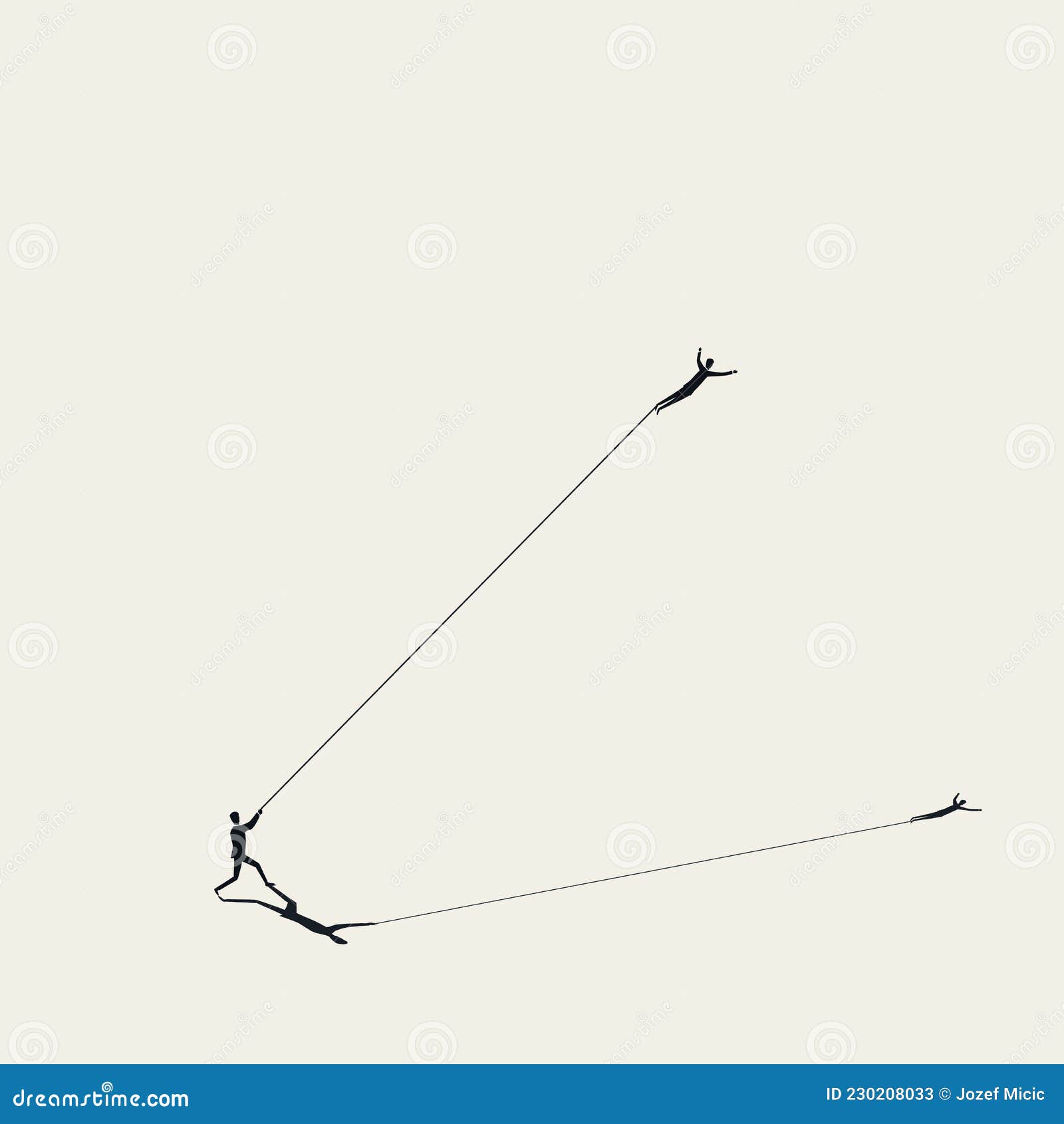 Business Struggle and Holding Back Vector Concept. Symbol of Obstacle ...