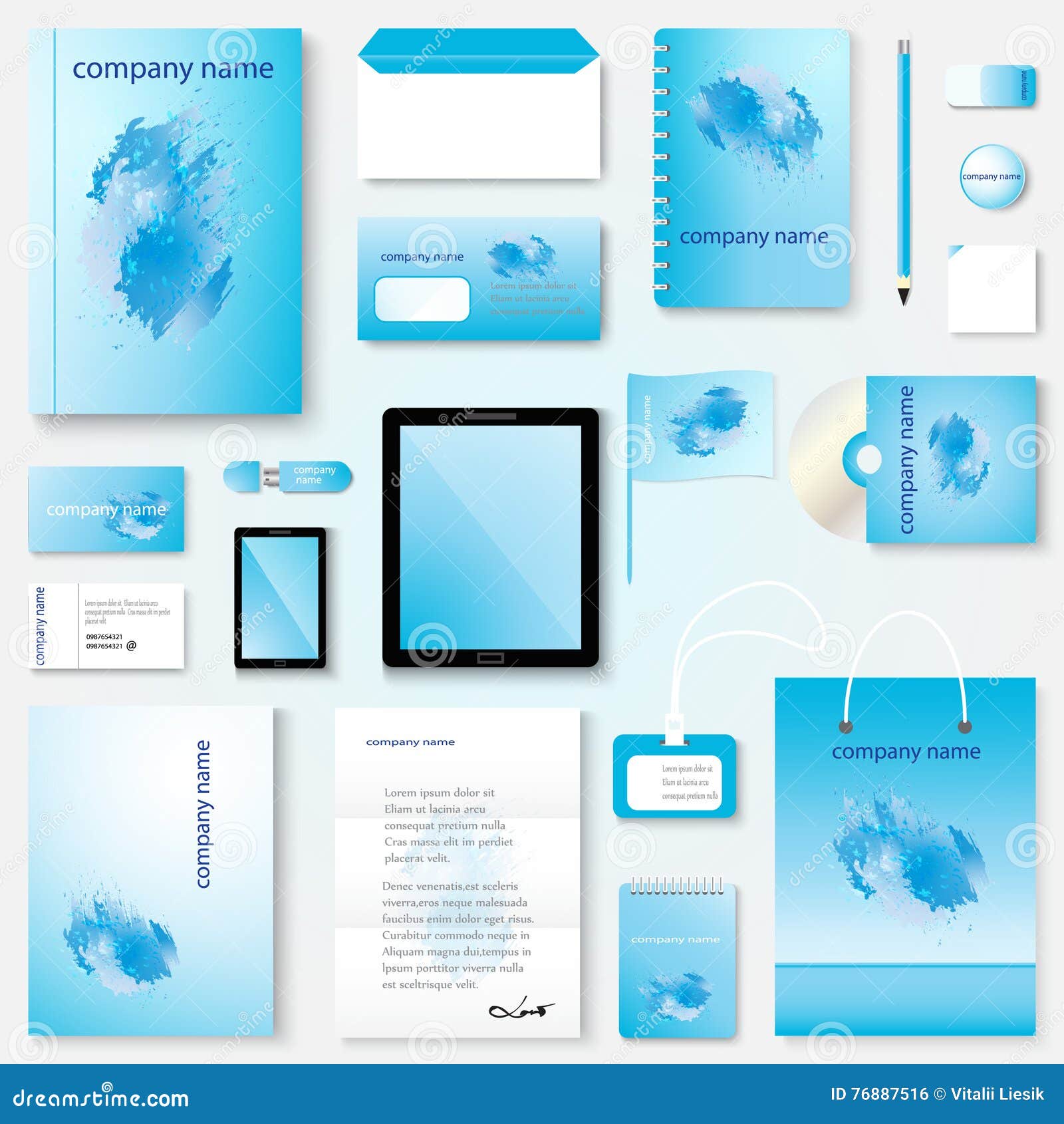 Business Style ,corporate Identity Stock Vector - Illustration of ...