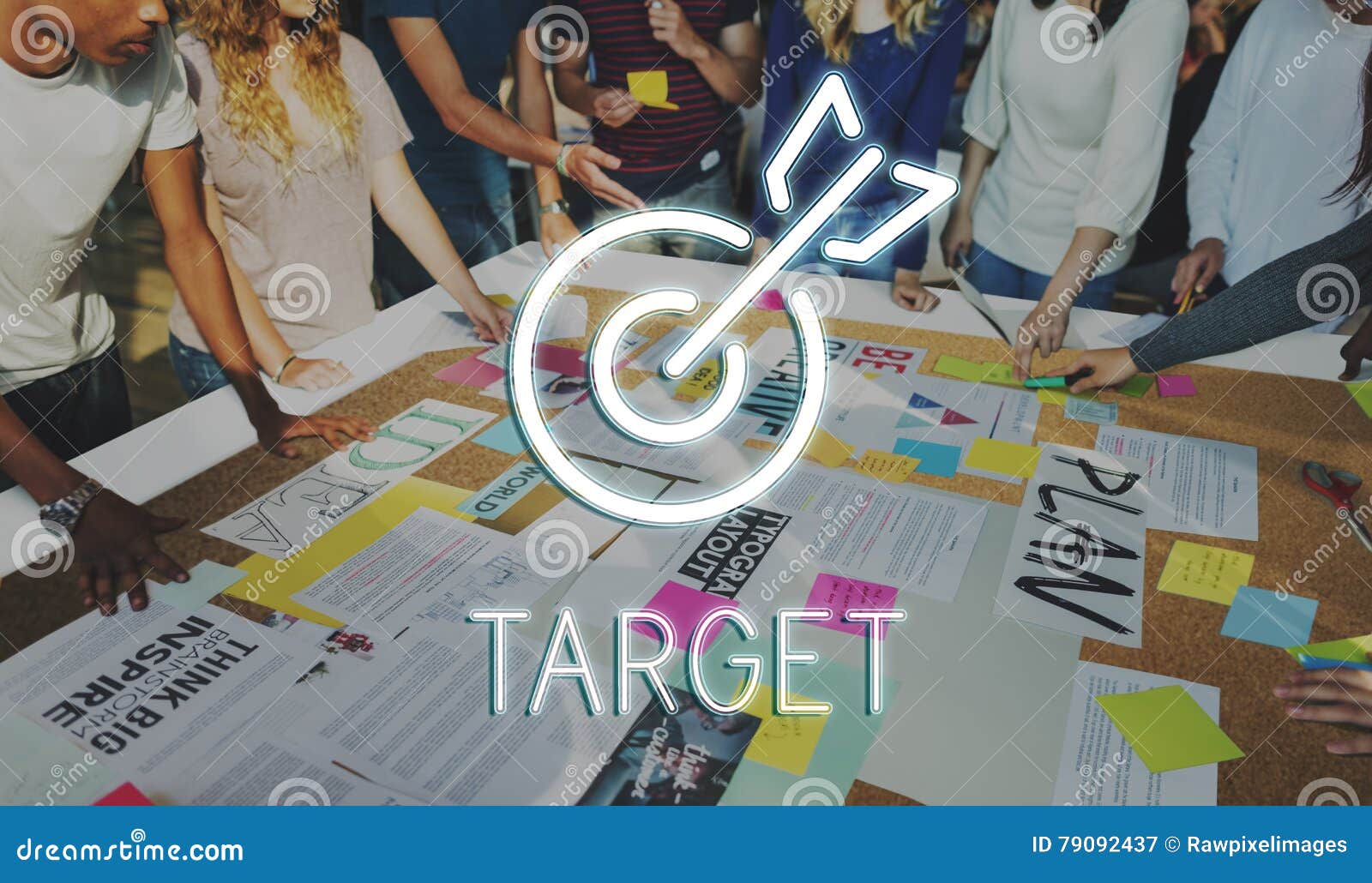 Business Success Aim Targer Concept Stock Image - Image of working ...