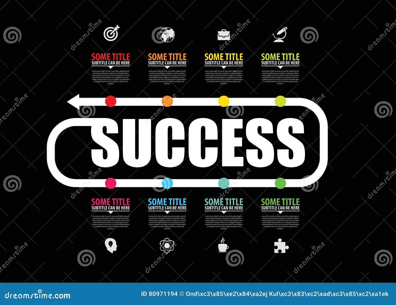 Business Success Concept. Infographic Design Template Stock Vector ...